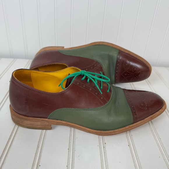 undandy | Shoes | Undandy Wingtip Brogue Oxford Shoes Mens Brown Green ...